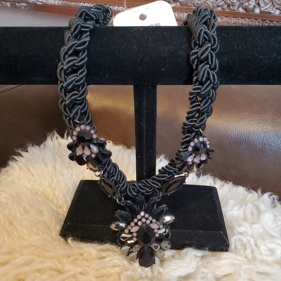 Jewelry | Stunning Necklace Black Rope | Poshmark